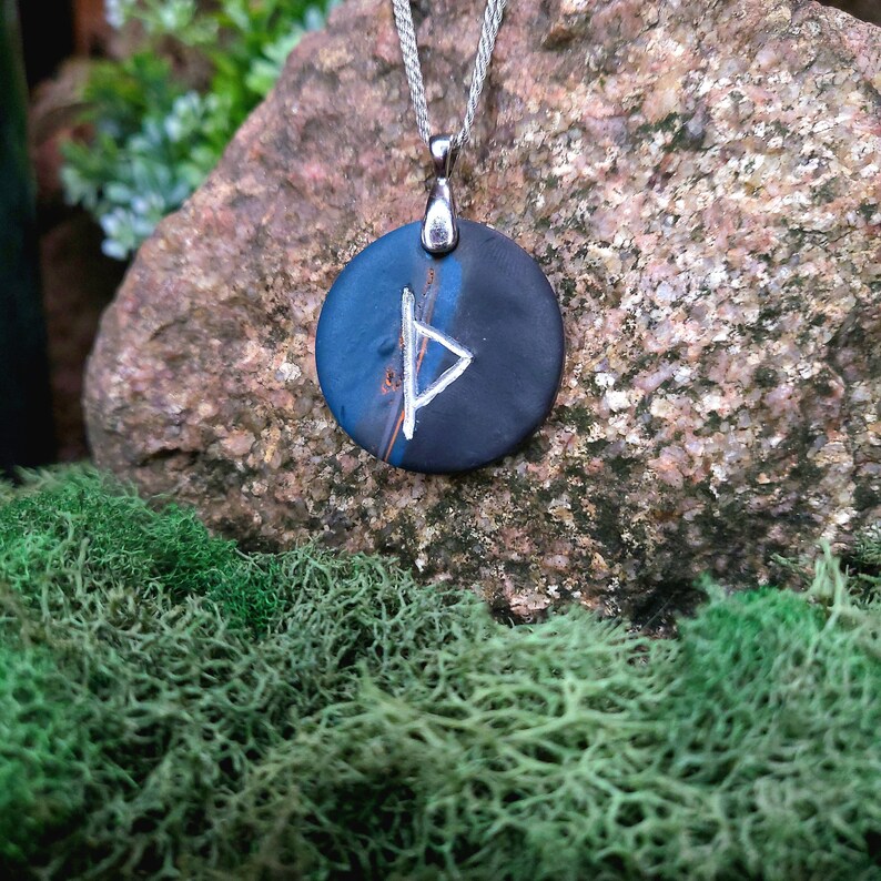 Thurisaz Norse Rune Pendant Color Associations Charm Thor's Rune ...