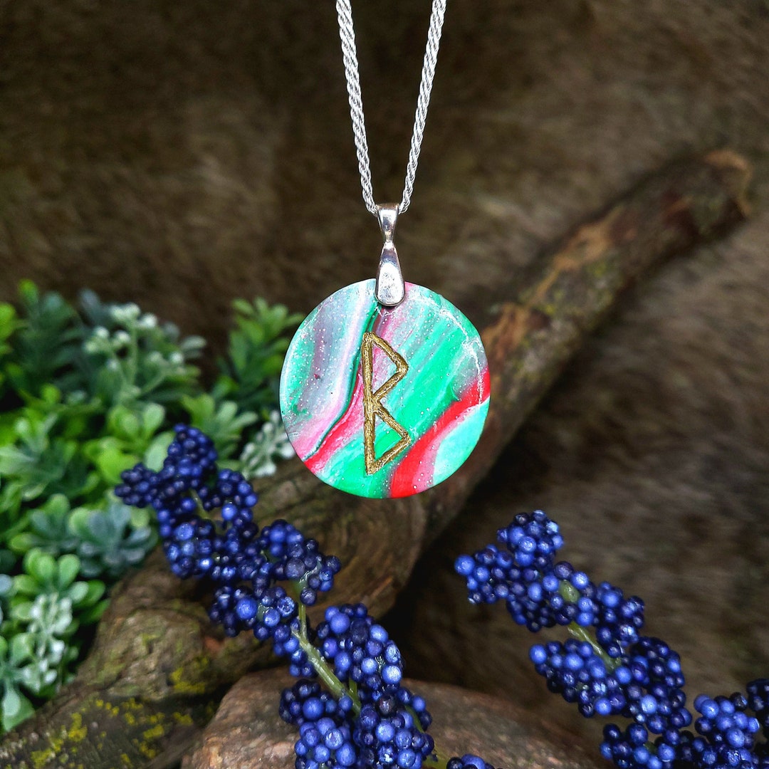Berkana Norse Rune Pendant Rune Charm Fertility Berkano Beltane Beauty ...
