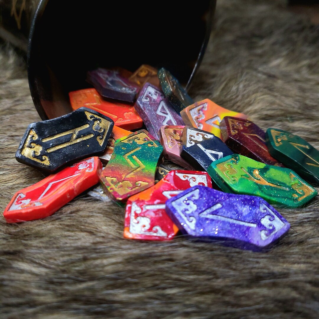 Elder Futhark Norse Rune Set | Handmade | Color Associations | Includes ...