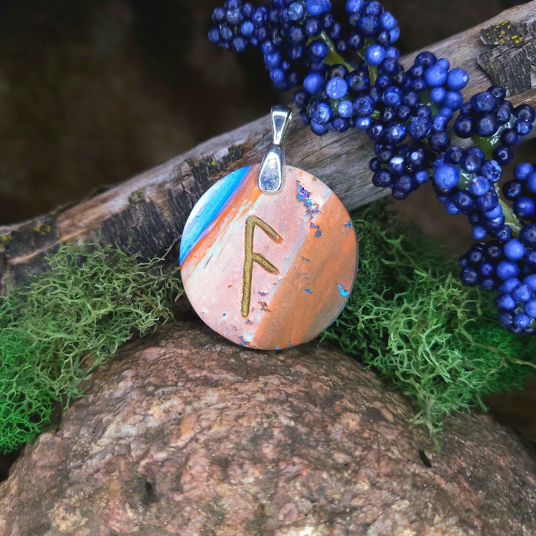 Ansuz Norse Rune Pendant | Rune Charm | Odin | Wisdom, Communication ...