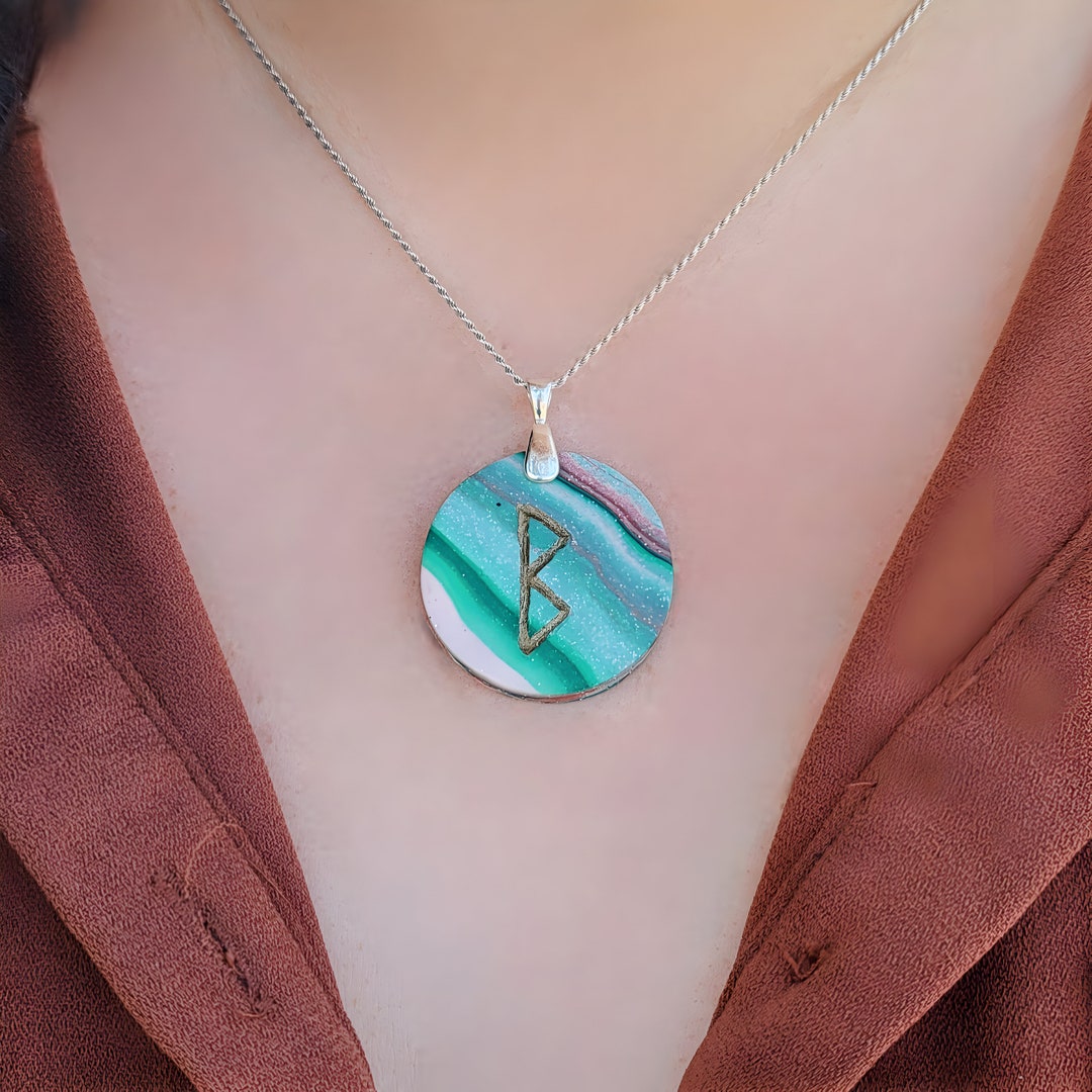 Berkana Norse Rune Pendant Rune Charm Fertility Rune - Etsy