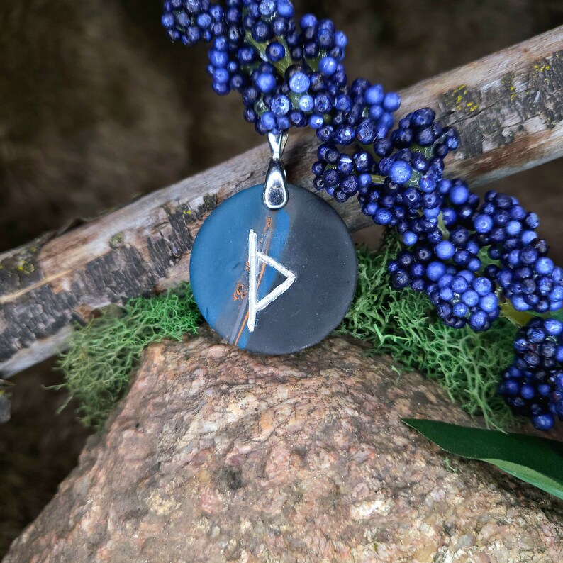 Thurisaz Norse Rune Pendant Color Associations Charm Thor's Rune ...