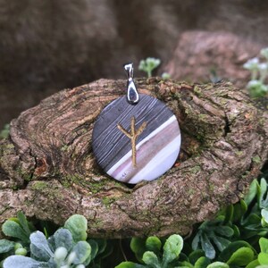 Algiz Norse Rune Pendant Rune Charm Protection, Defense Divine ...
