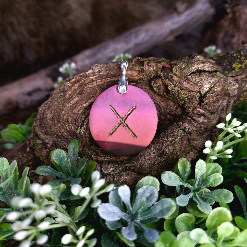 Gebo Norse Rune Pendant Rune Charm Love Rune Gift, Union, Balance, Kiss ...