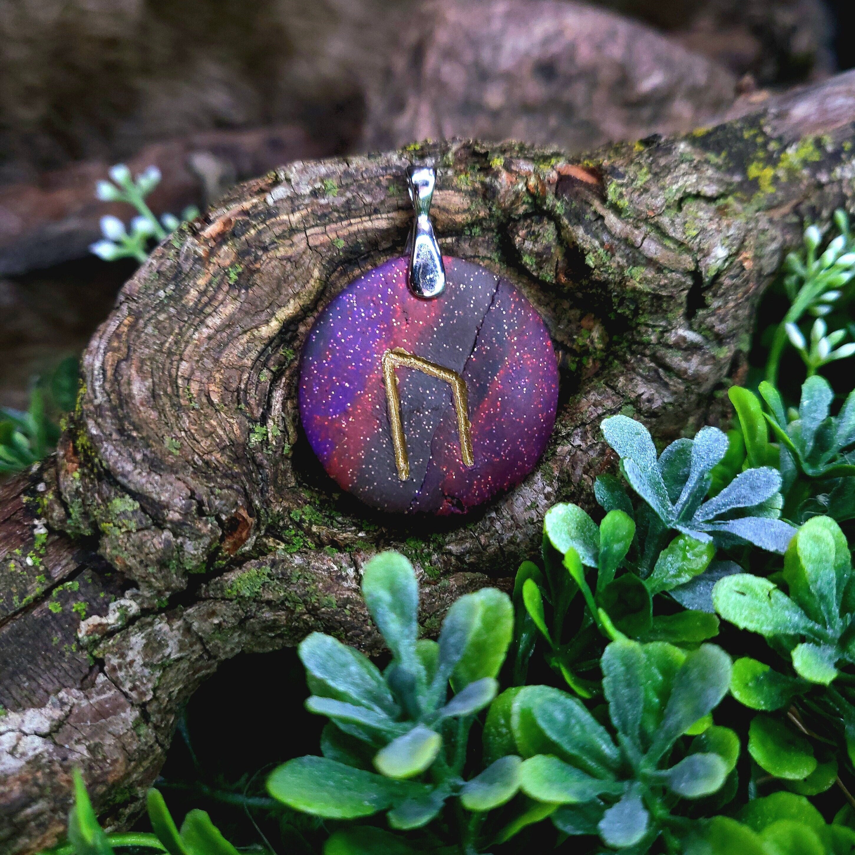 Uruz Norse Rune Pendant Color Associations Charm Strength, Courage ...