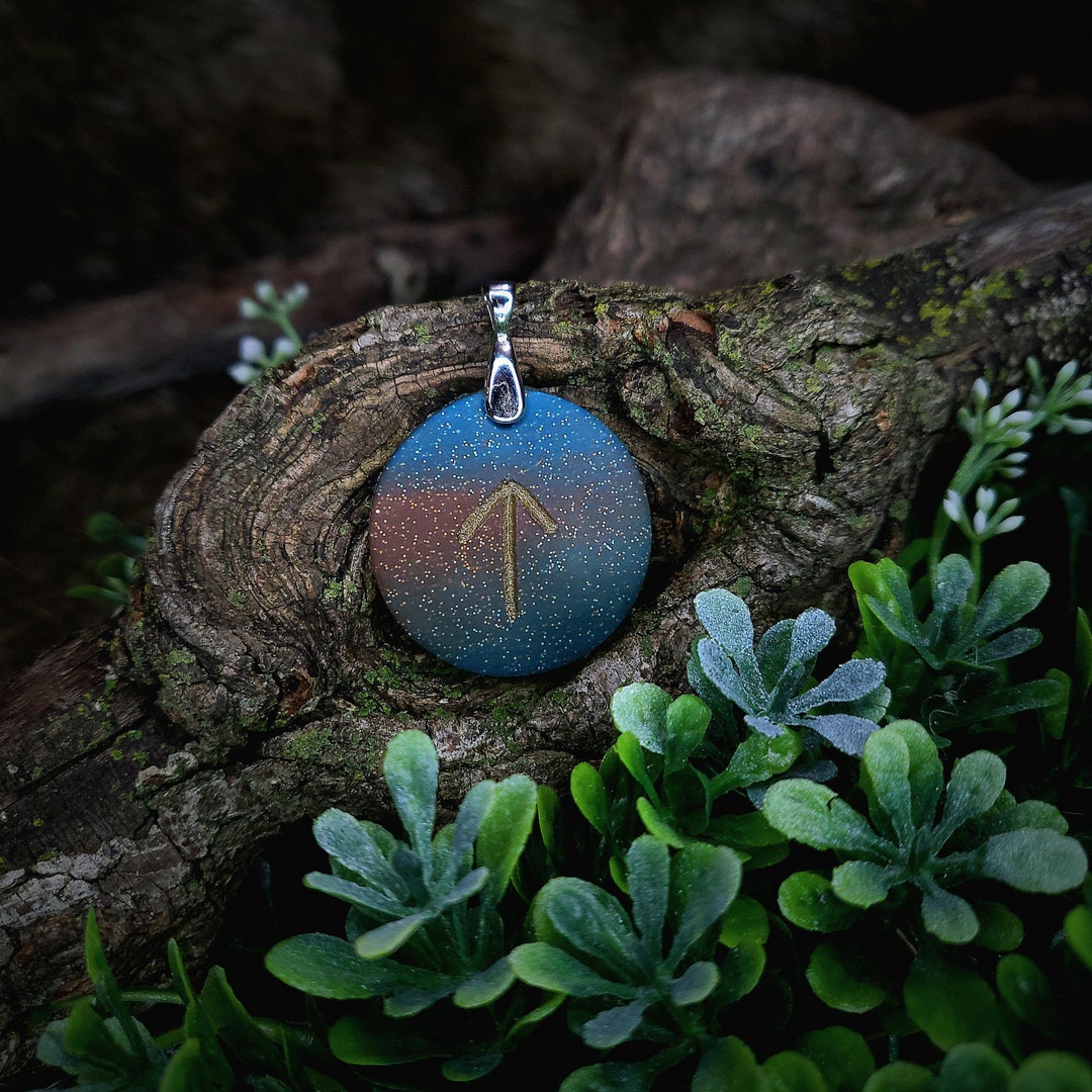 Teiwaz Norse Rune Pendant | Color Associations | Charm | Tyr's Rune ...
