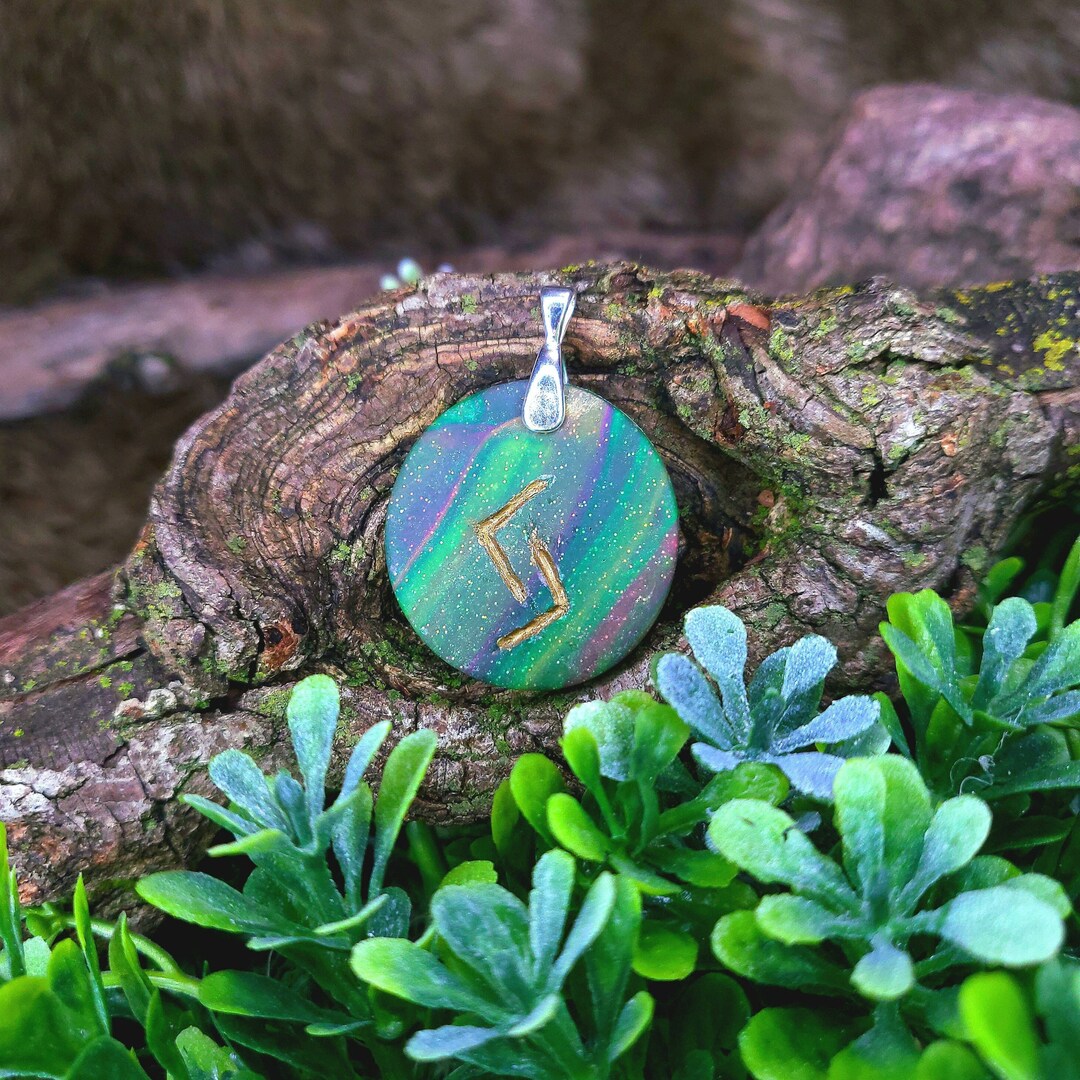 Jera Norse Rune Pendant | Color Associations | Rune Charm | Mabon ...