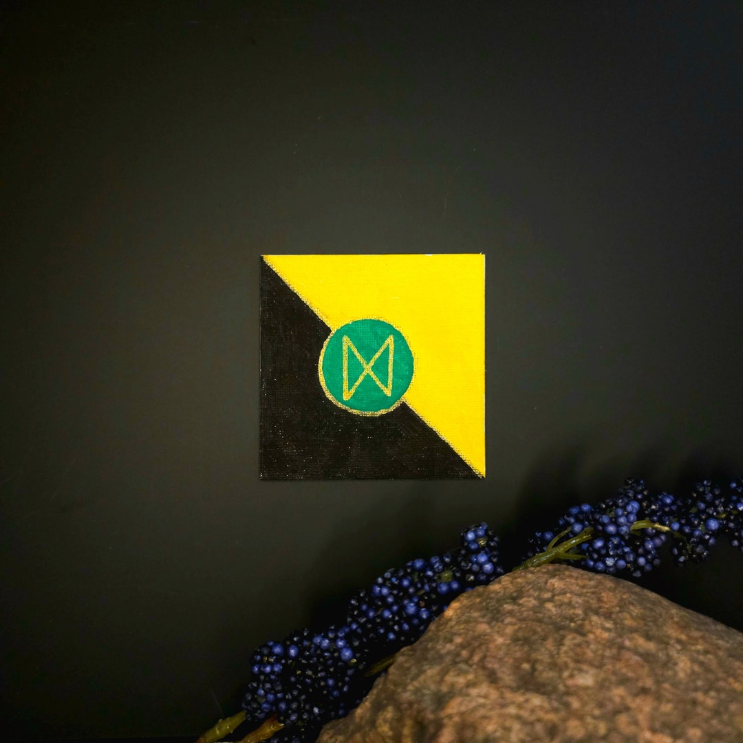 Dagaz Norse Rune Painted Magnet | Altar Piece | Ostara | Success ...