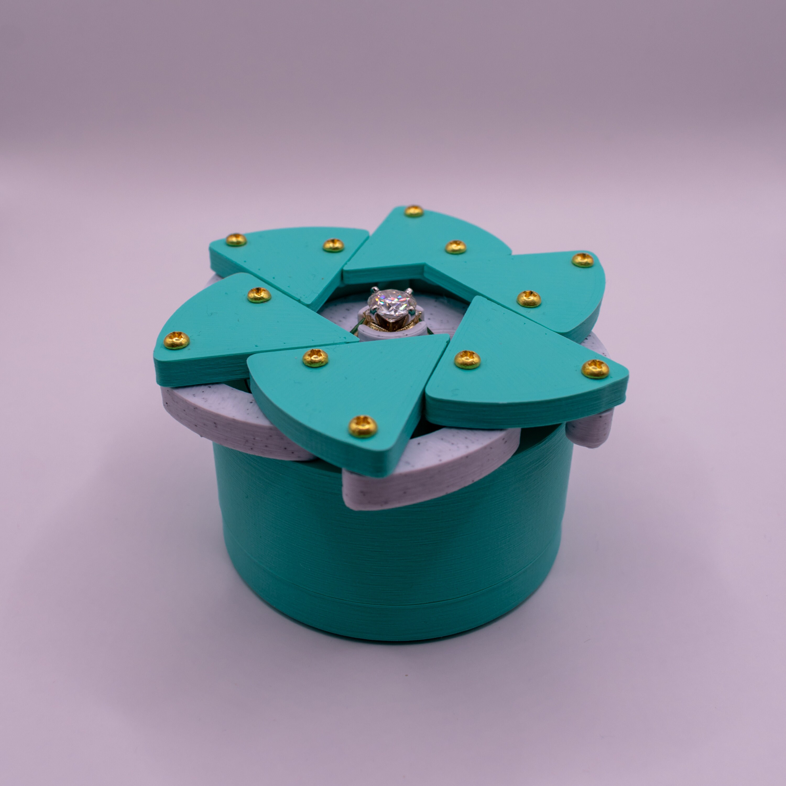 Rising Iris Engagement Ring Box Proposal Box - Etsy