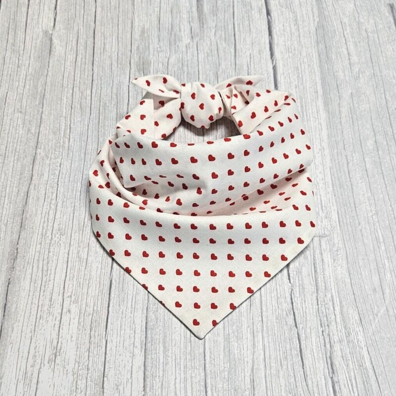 Mini Heart Dog Bandana - Etsy