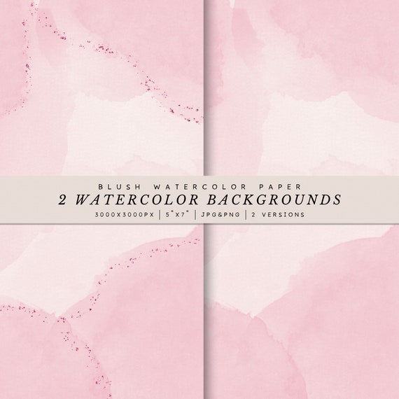 Pink Watercolor Digital Background Pink With Glitters - Etsy