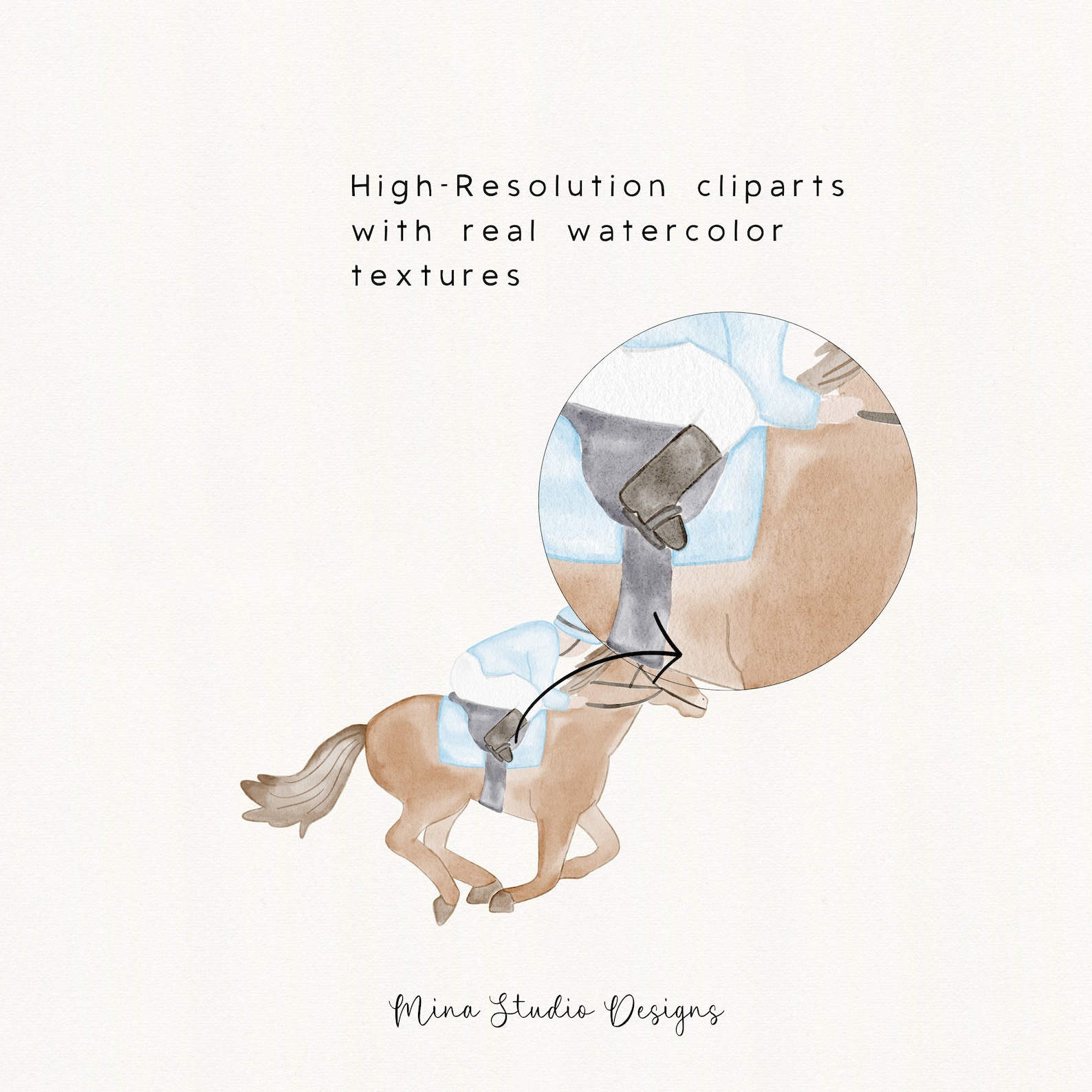 Derby Racing Watercolor Clipart, Derby Watercolor Crest, Blue Ribbon ...