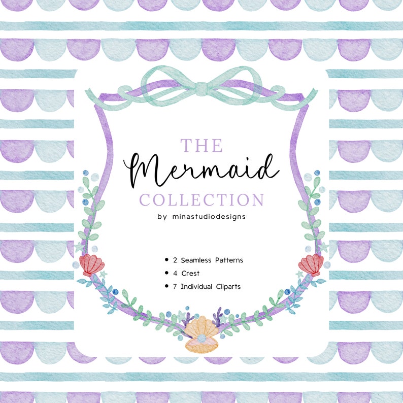 Princess Collection Bundle, Watercolor Crest Clipart, Princess Aurora ...