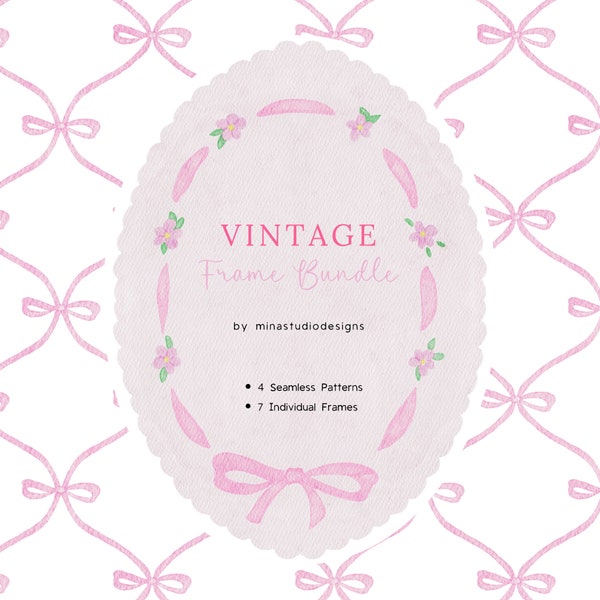 Pink Ribbon Frame - Etsy