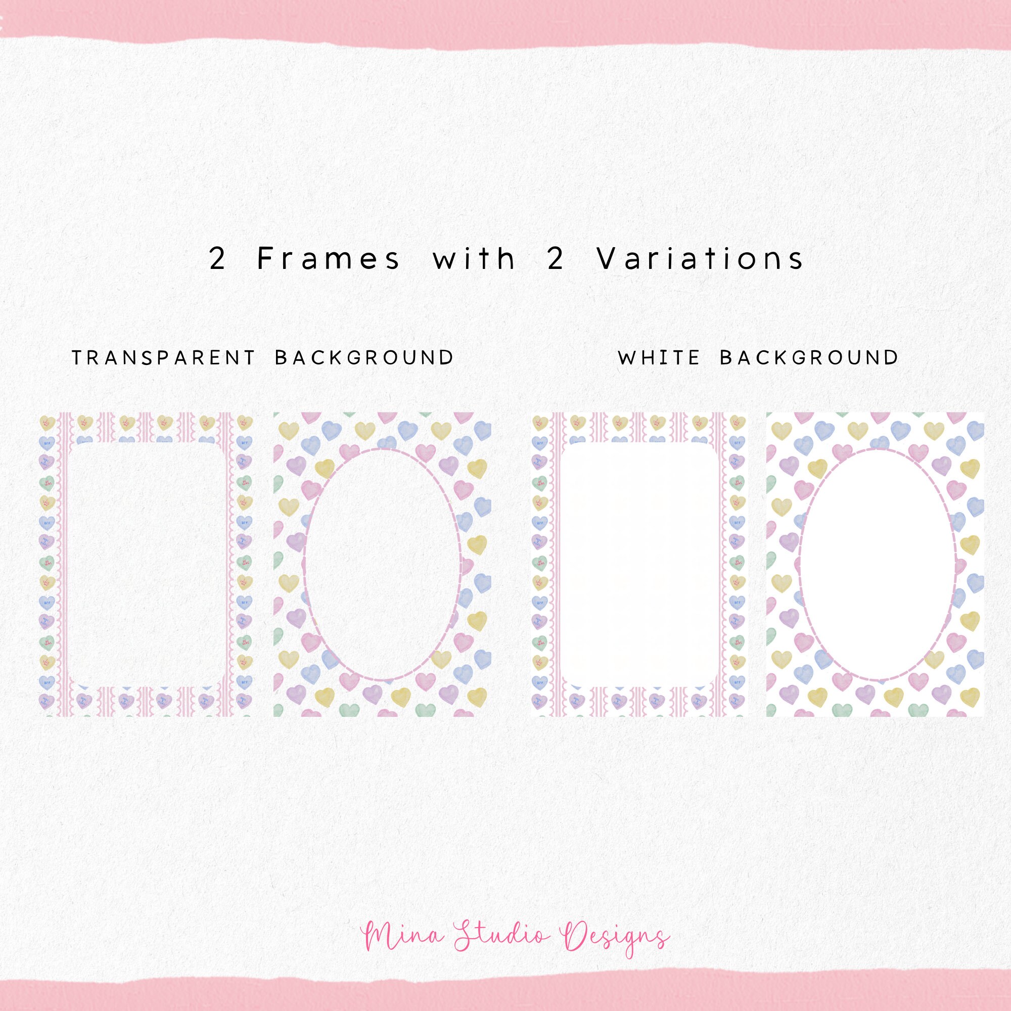Watercolor Candy Hearts Clipart, Valentines Day Heart Candy, Pastel ...