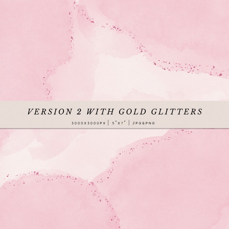 Pink Watercolor Digital Background | Pink With Glitters Watercolor ...