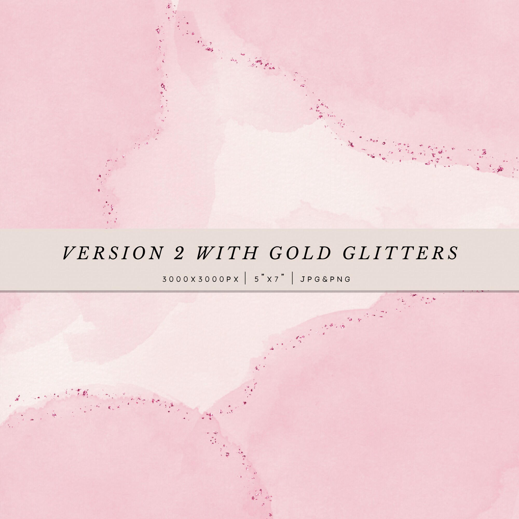 Pink Watercolor Digital Background | Pink With Glitters Watercolor ...