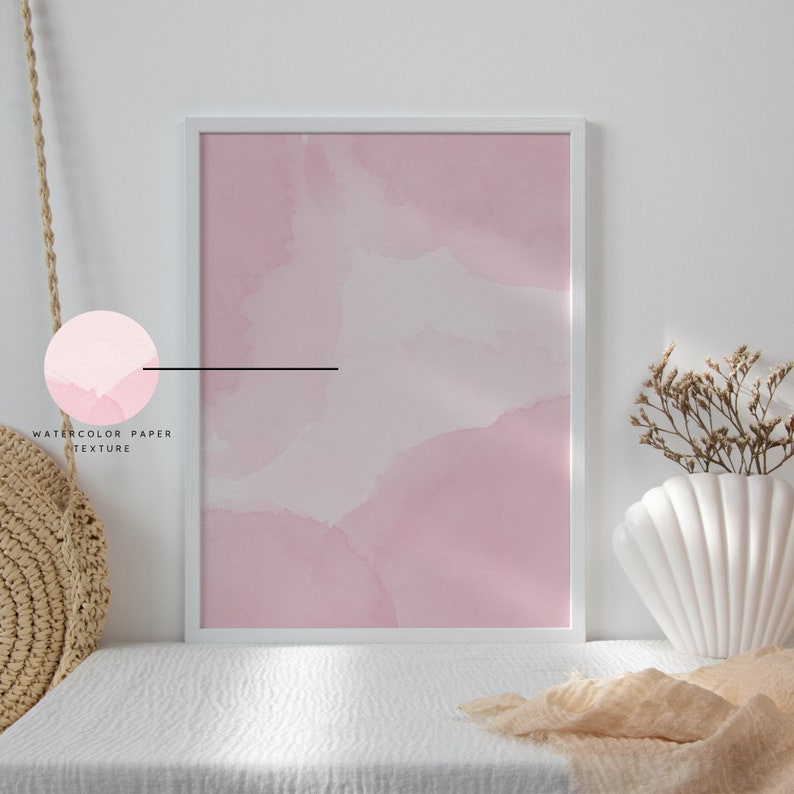 Pink Watercolor Digital Background | Pink With Glitters Watercolor ...