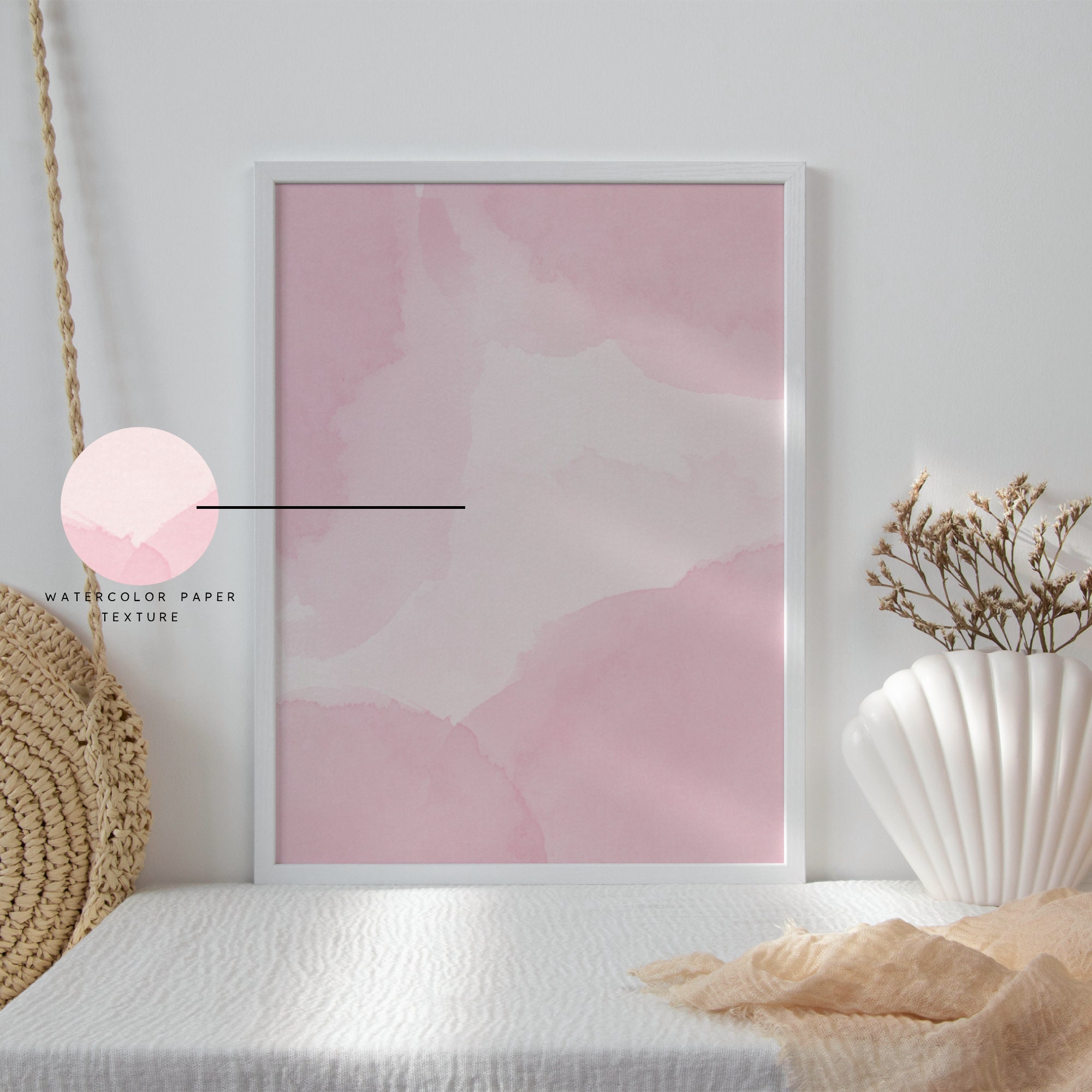 Pink Watercolor Digital Background | Pink With Glitters Watercolor ...