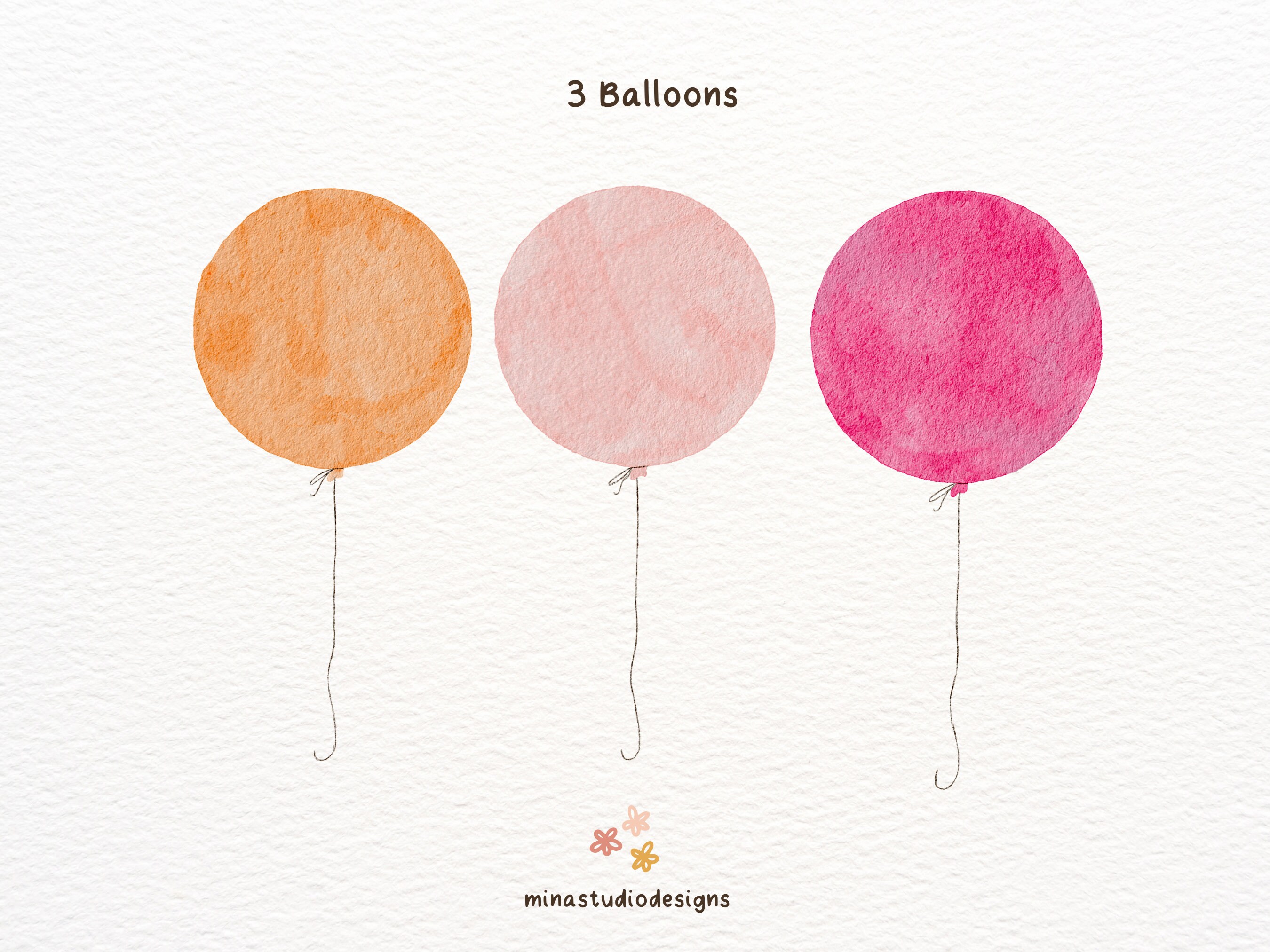 Pink Birthday Watercolor Cliparts Watercolor Bunting Banner Clipart ...