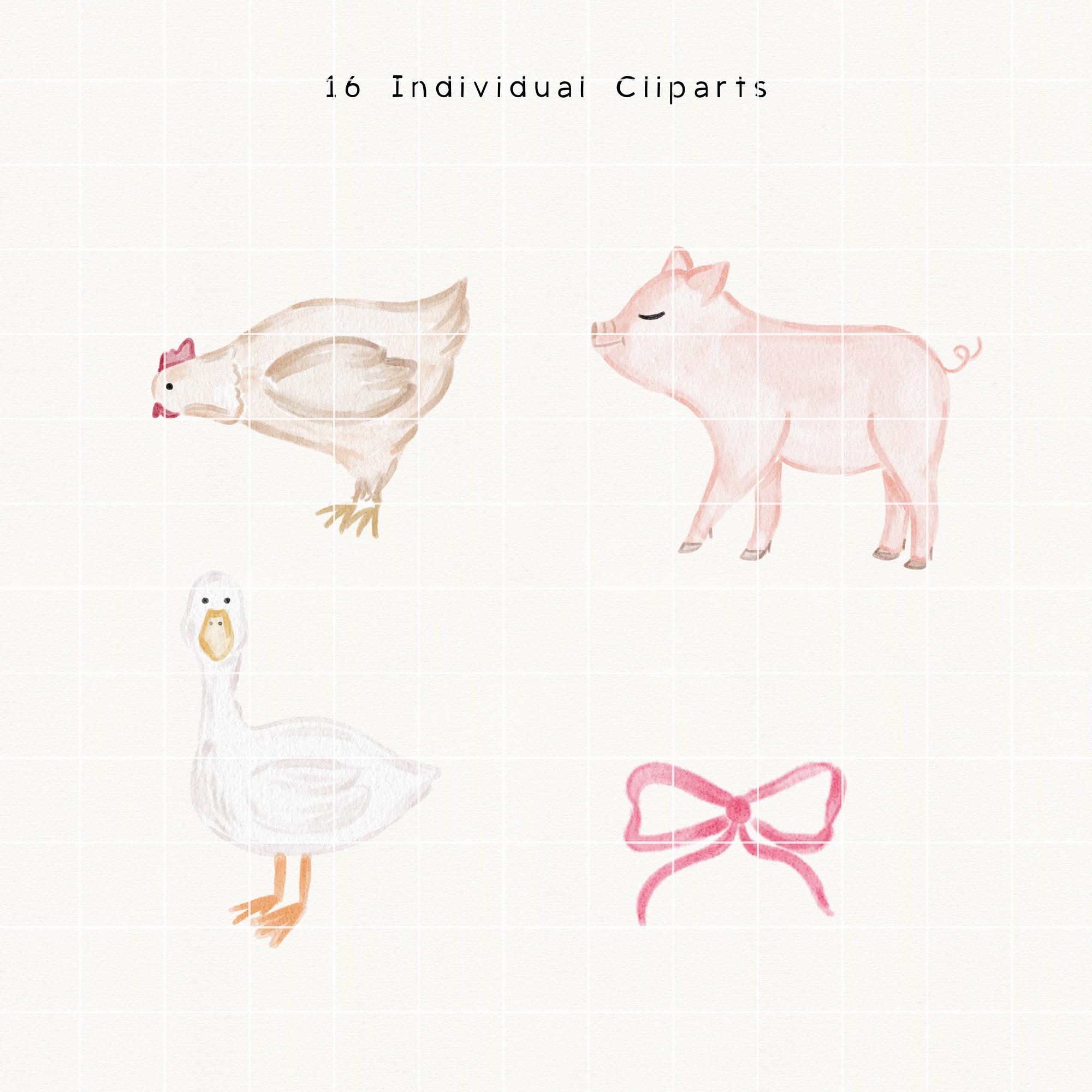 Farmers Market Baby Shower Watercolor Illustration Pack, Locally Grown ...