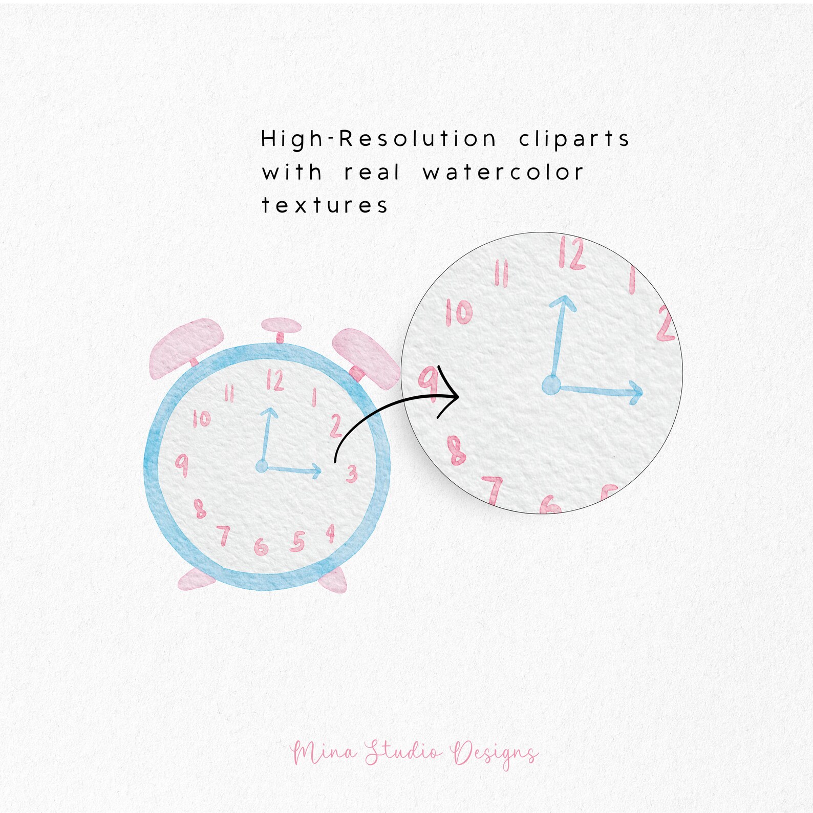 Back to School Watercolor Clipart Bundle, School Essentials Clip Art ...