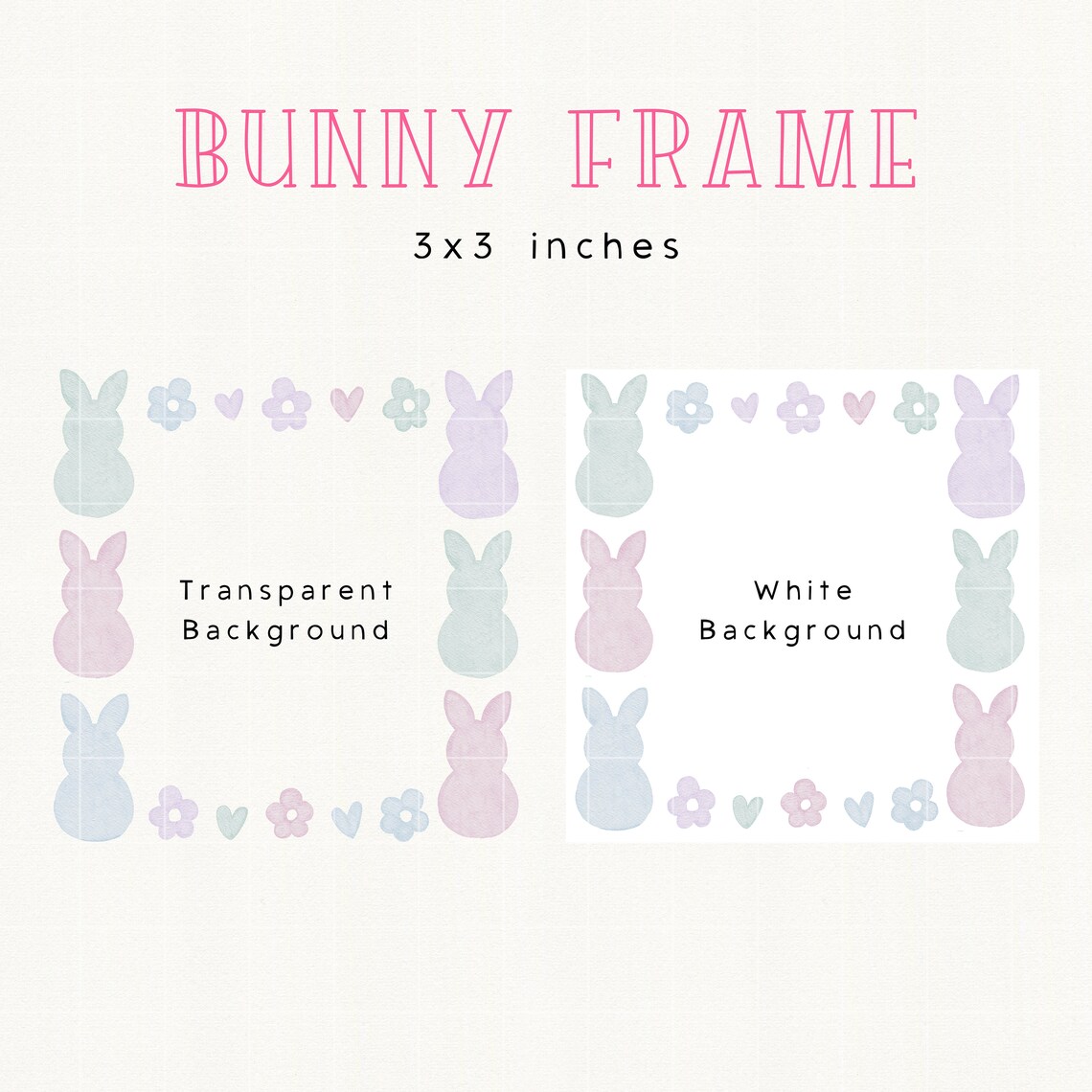 Watercolor Pastel Bunny Clip Art, Gummy Easter Rabbit, Bunny Silhouette ...