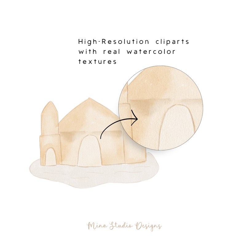 Pink Beach Watercolor Clipart Bundle, Pink Summer Clip Art, Summer Girl ...