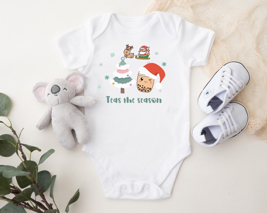 Boba Christmas Bubble Tea Christmas Boba Christmas Onesie - Etsy