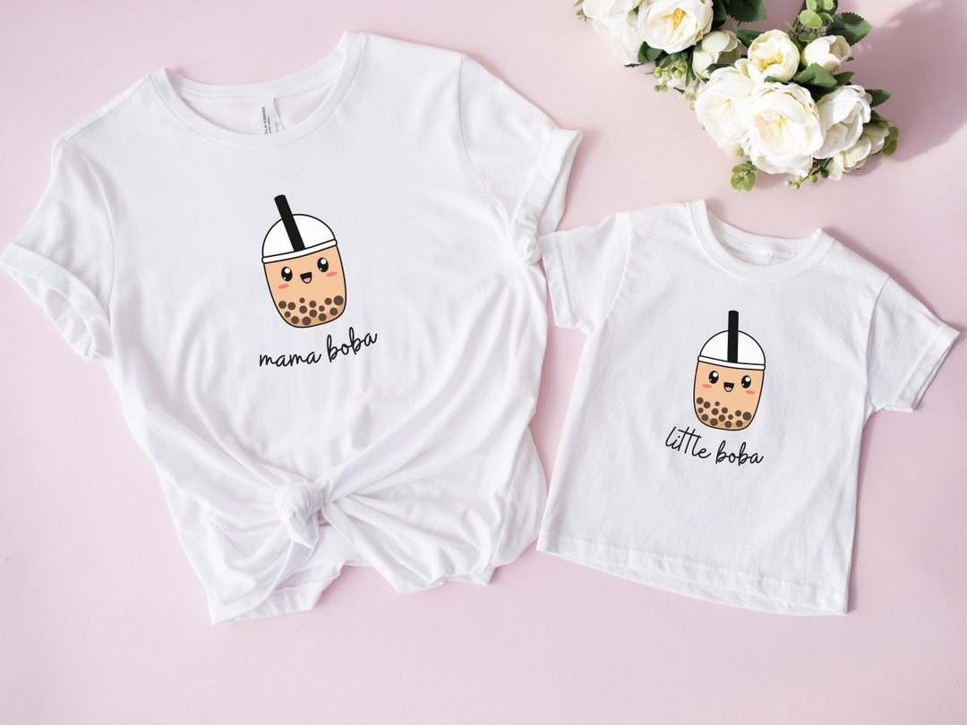 Mommy & Me Matching Boba Shirts | Matching Boba Shirts | Asian Matching ...