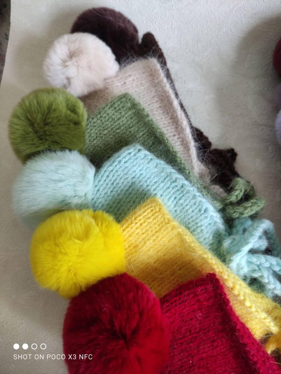 Angora Cap for Newborn Photo Shoot, Bonnet a Pompom Photo Shoot, Hat ...