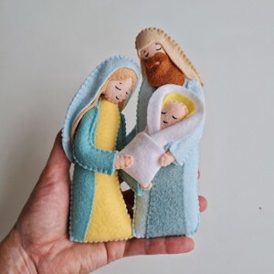 Felt Nativity Scene With Mary Joseph Jesus, Holy Family, PDF Pattern - Etsy