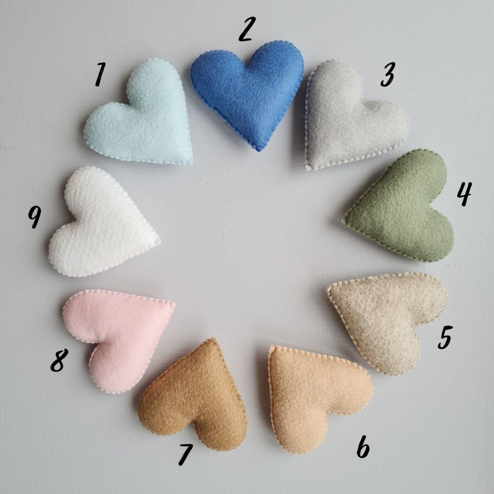 Felt Heart Props Newborn Photo Props Infant Posing Props - Etsy