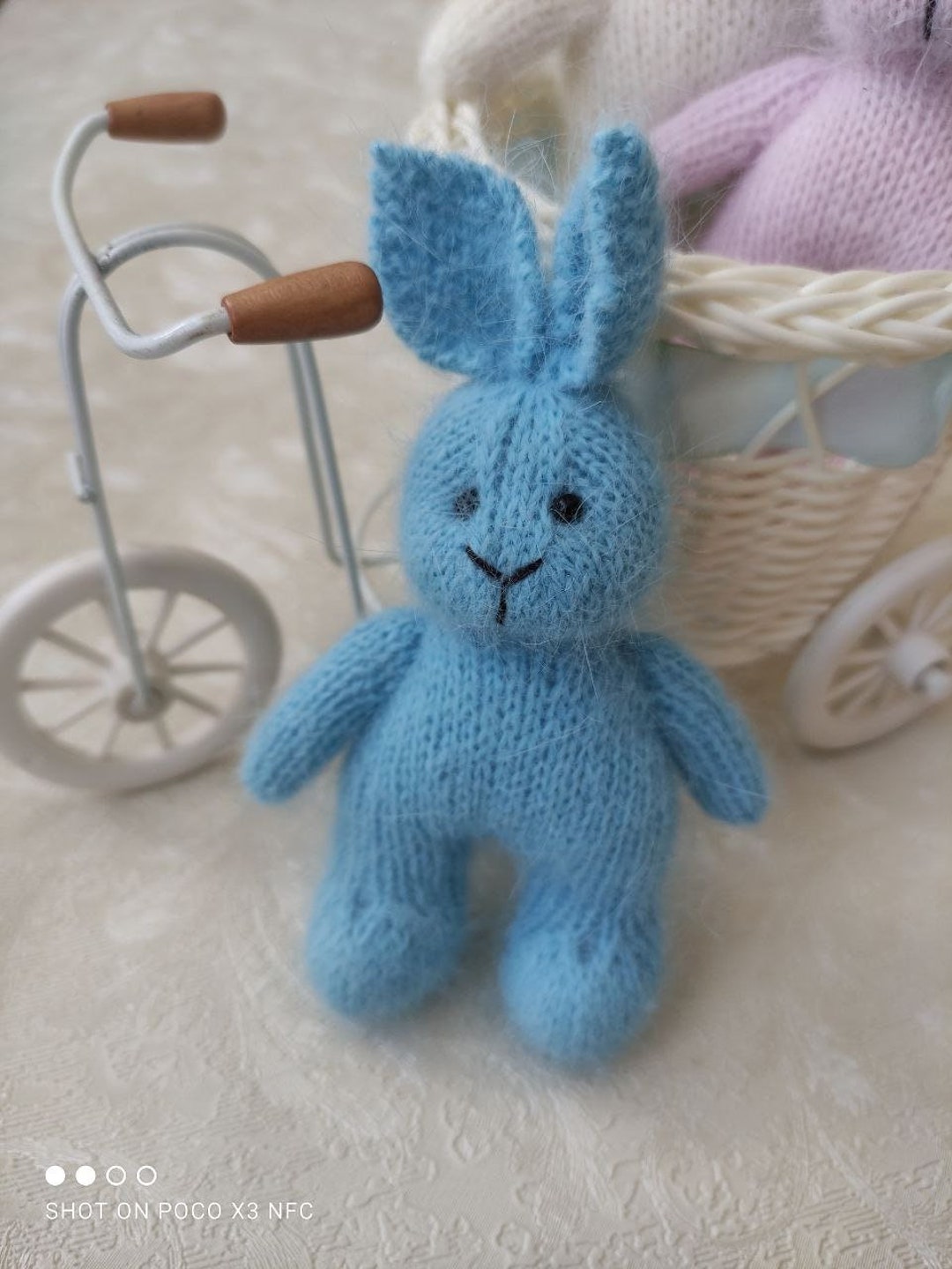 Baby Hand Knitted Toy, Newborn Bunny Rabbit, Newborn Knitted Toy ...
