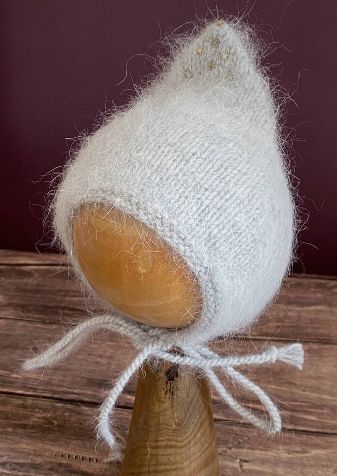 Cap Newborn Photo Shoot, Angora Bonnet for Newborn Photo Shoot, Hat ...