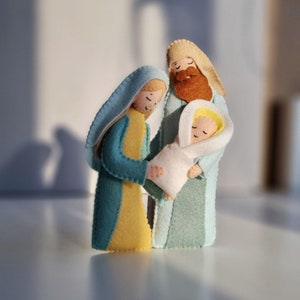 Felt Nativity Scene With Mary Joseph Jesus, Holy Family, PDF Pattern - Etsy