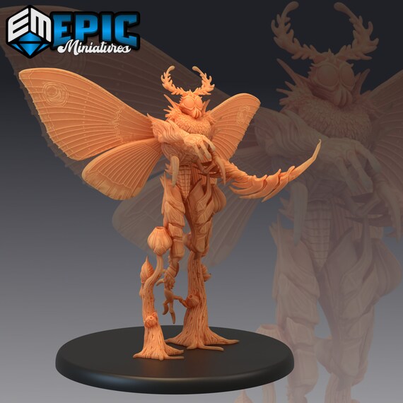 Moth Man Miniature Mothman D&D Rpgs Dnd Monsters Monster - Etsy