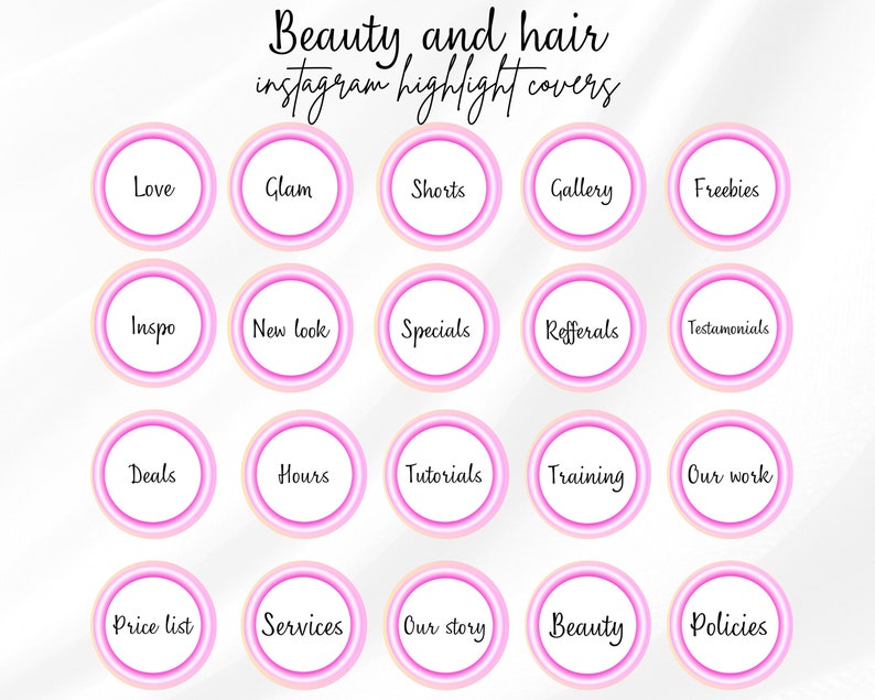 Social Media Highlight Covers Template, Editable Designs Custom Icons ...