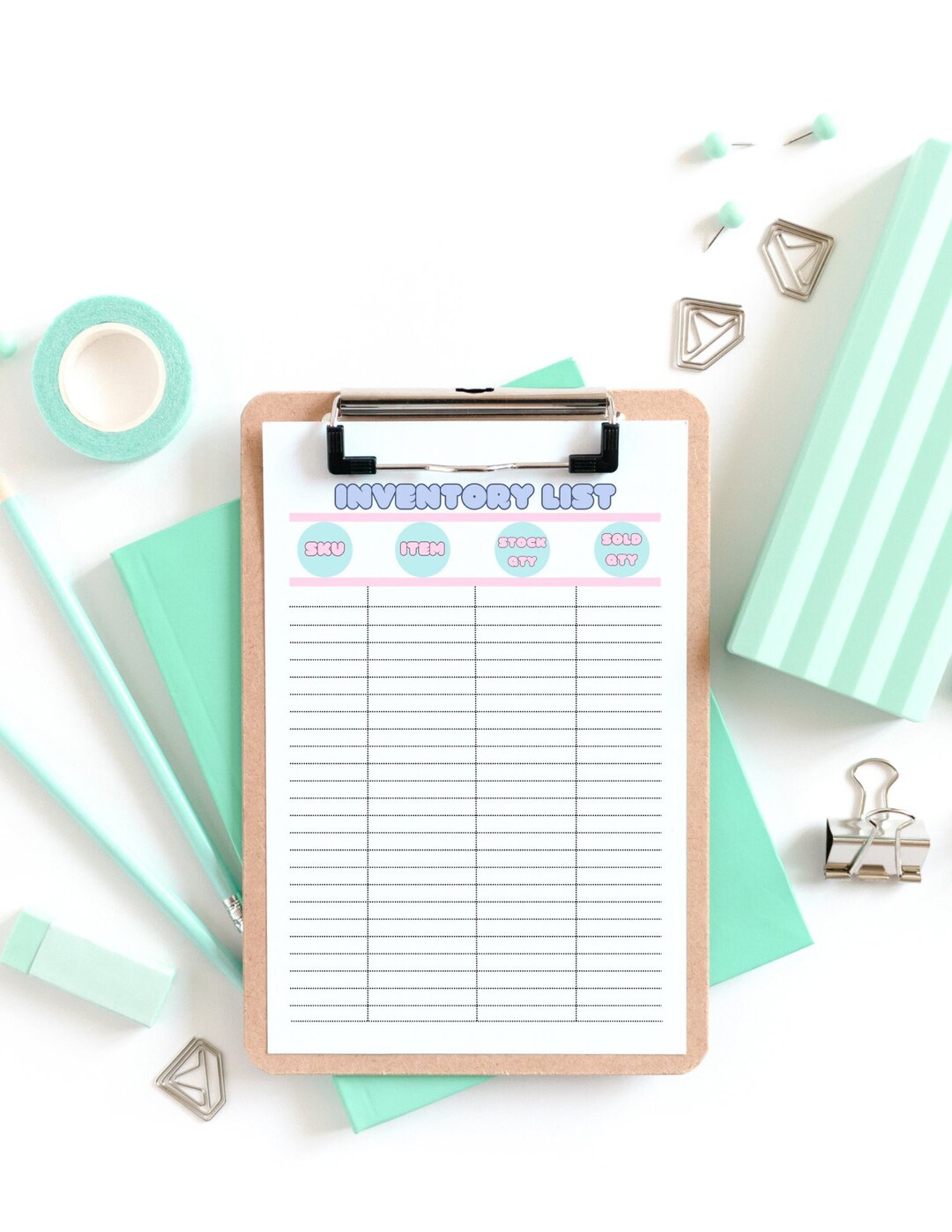 Inventory Management Form Pop up Inventory Sheet Small Business ...
