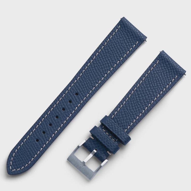 Epsom Leather Watch Strap - Handmade With Zermatt Leather Lining ...
