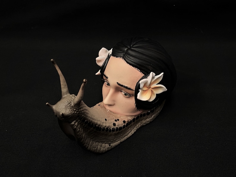 Junji Ito Collection - Slug Girl One-off Art Statue 伊藤潤二 : なめくじ少女 完成品 ...