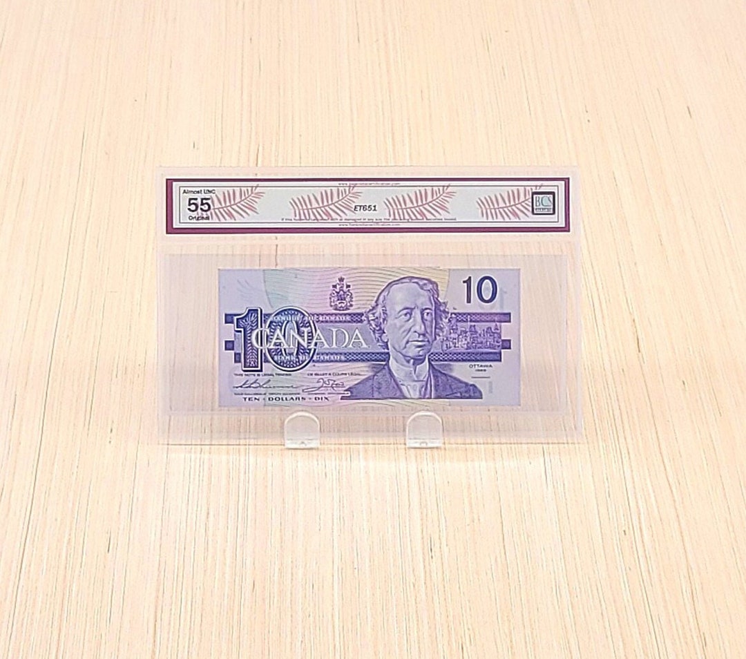 1989 Bank of Canada 10 Dollars Certified Bc57a Thiessen-crow BCS Almost ...