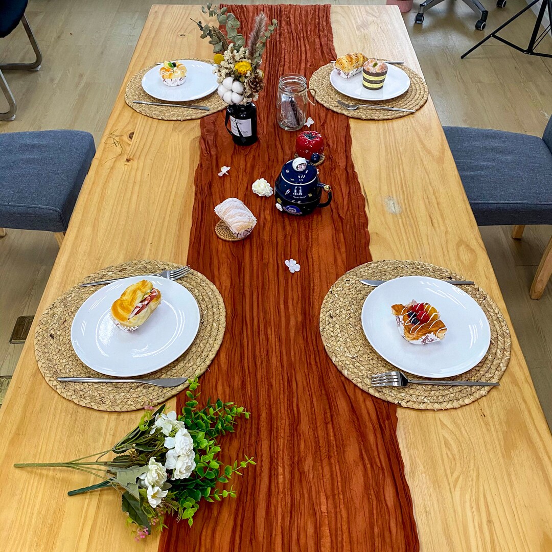Woven Water Hyacinth Charger Plates (set of 6): 15" Natural Table Decor ...
