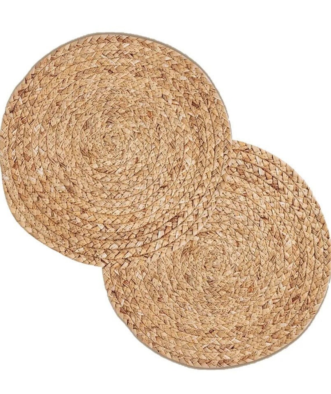 Woven Placemats Natural Wicker Placemat Set of 2 Pcs 13.9 - Etsy