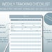 Weekly Checklist Daily Checklist Cleaning Checklist Fitness - Etsy