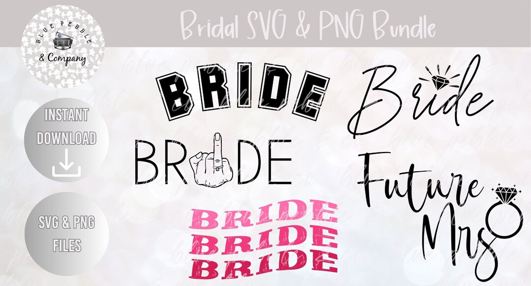 Bride SVG Bundle. Bridal Svg's. Bridal Digital Download. Bride SVG. - Etsy