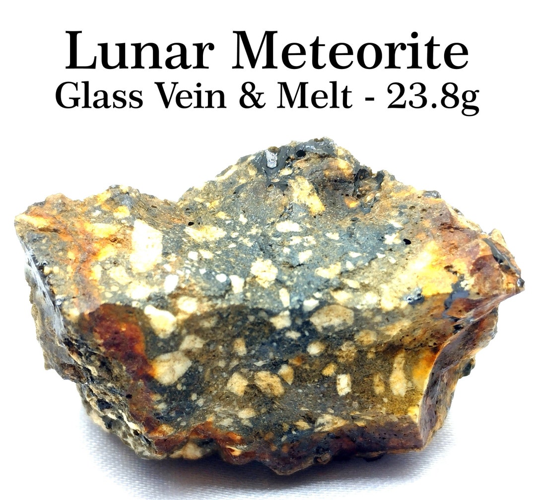 Lunar Meteorite - Glassy Fusion Crust - 23.8g - Etsy