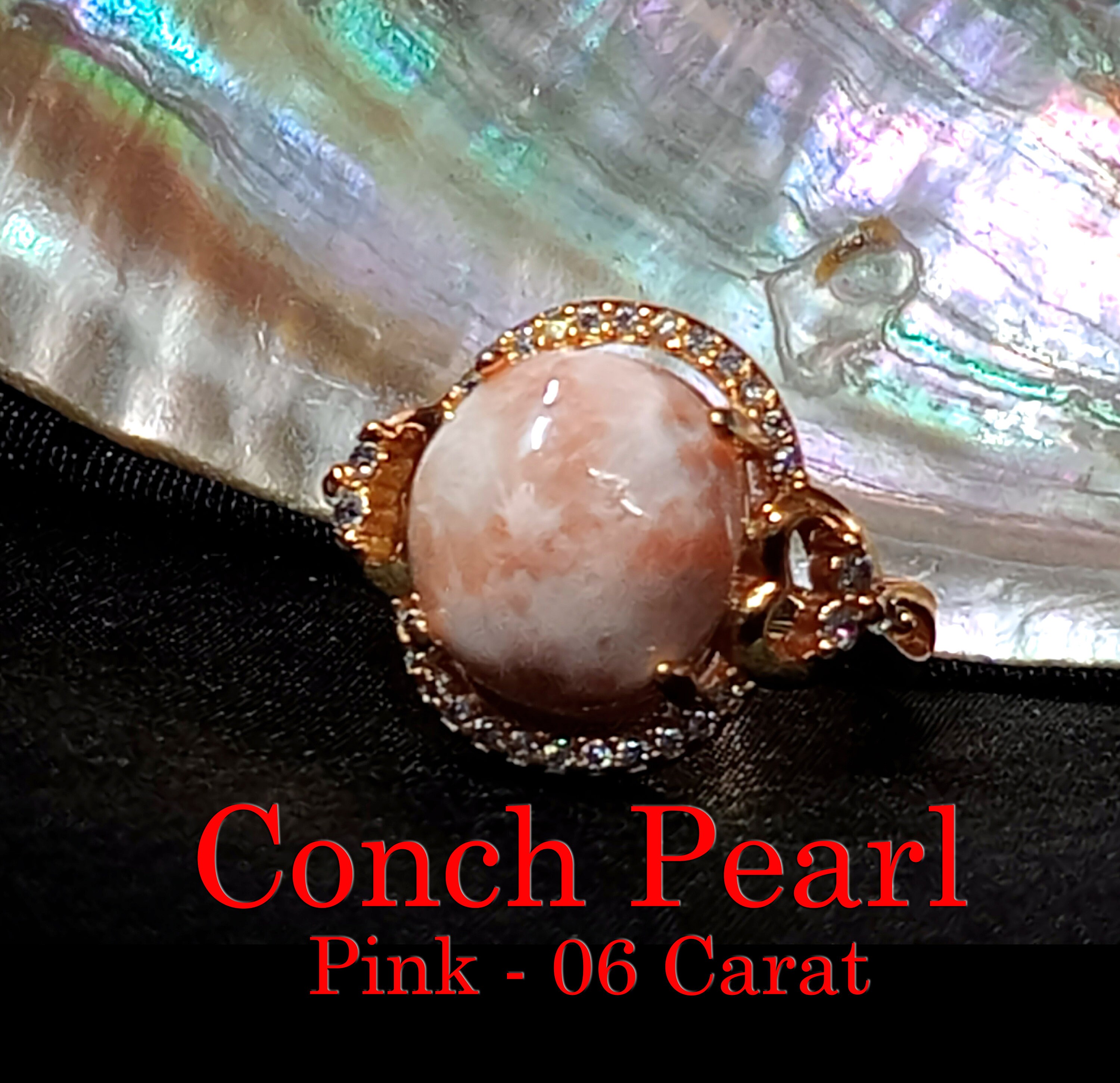 Pink Conch Pearl Ring - 6ct - Rare - Etsy