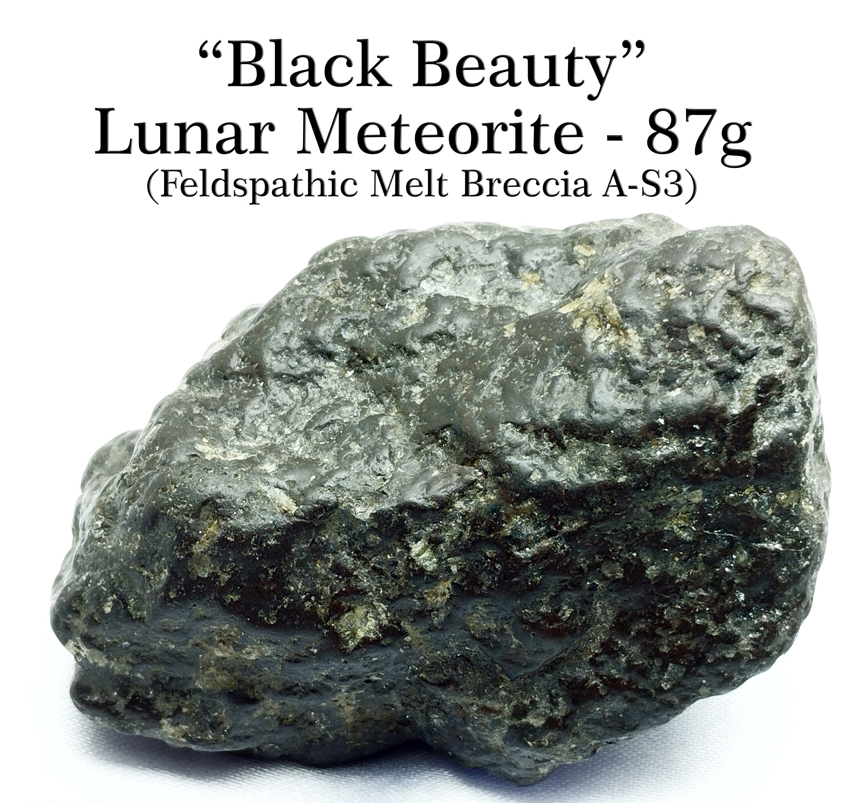 Lunar Meteorite - 87g (feldspathic Melt Breccia, A-S3) - Etsy