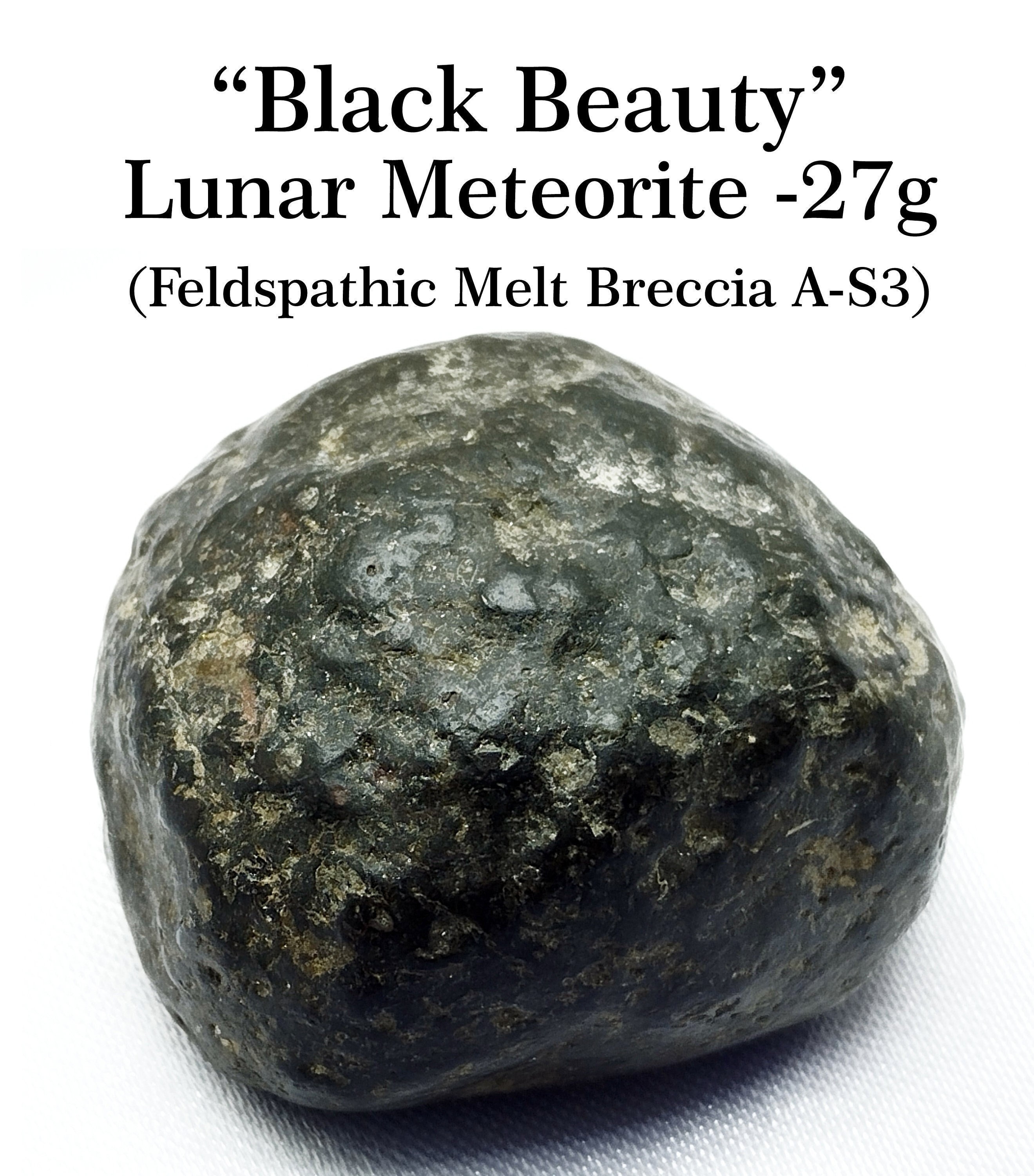 Lunar Meteorite - 27g (feldspathic Melt Breccia, A-S3) - Etsy